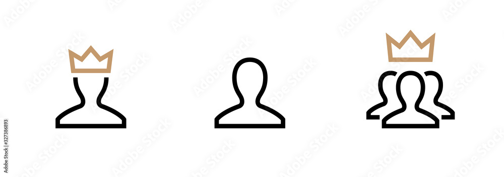 Vector de Stock VIP Customer User icon vector. Person Profile Symbol ...