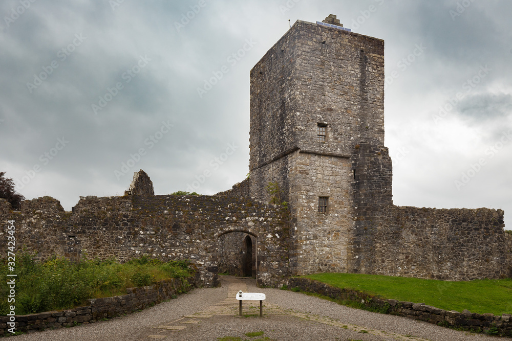 Mugdock Castle made in 13th century in Mugdock Country Park. Milngavie ...