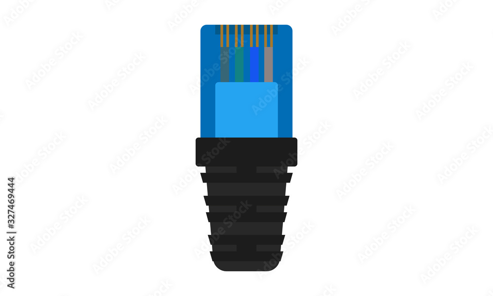 Ethernet icon for network connections and internet access Stock Vector ...