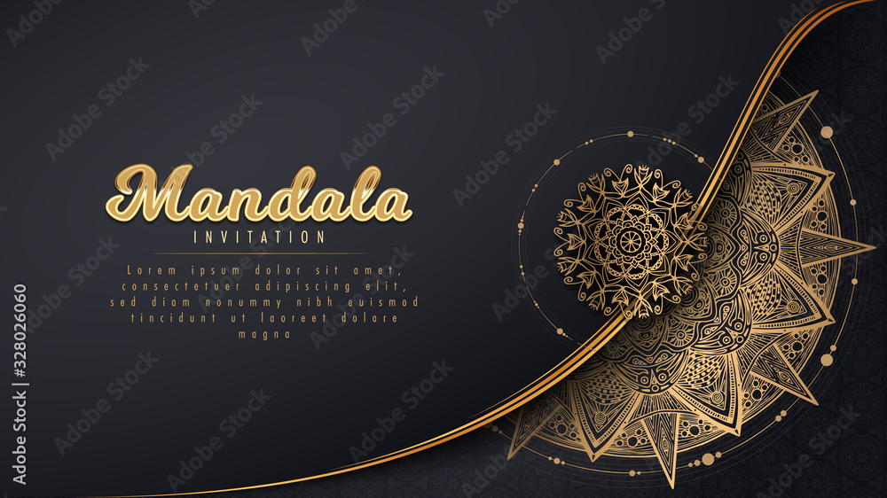 Invitation card design. Vector illustration. Stock Vector | Adobe Stock