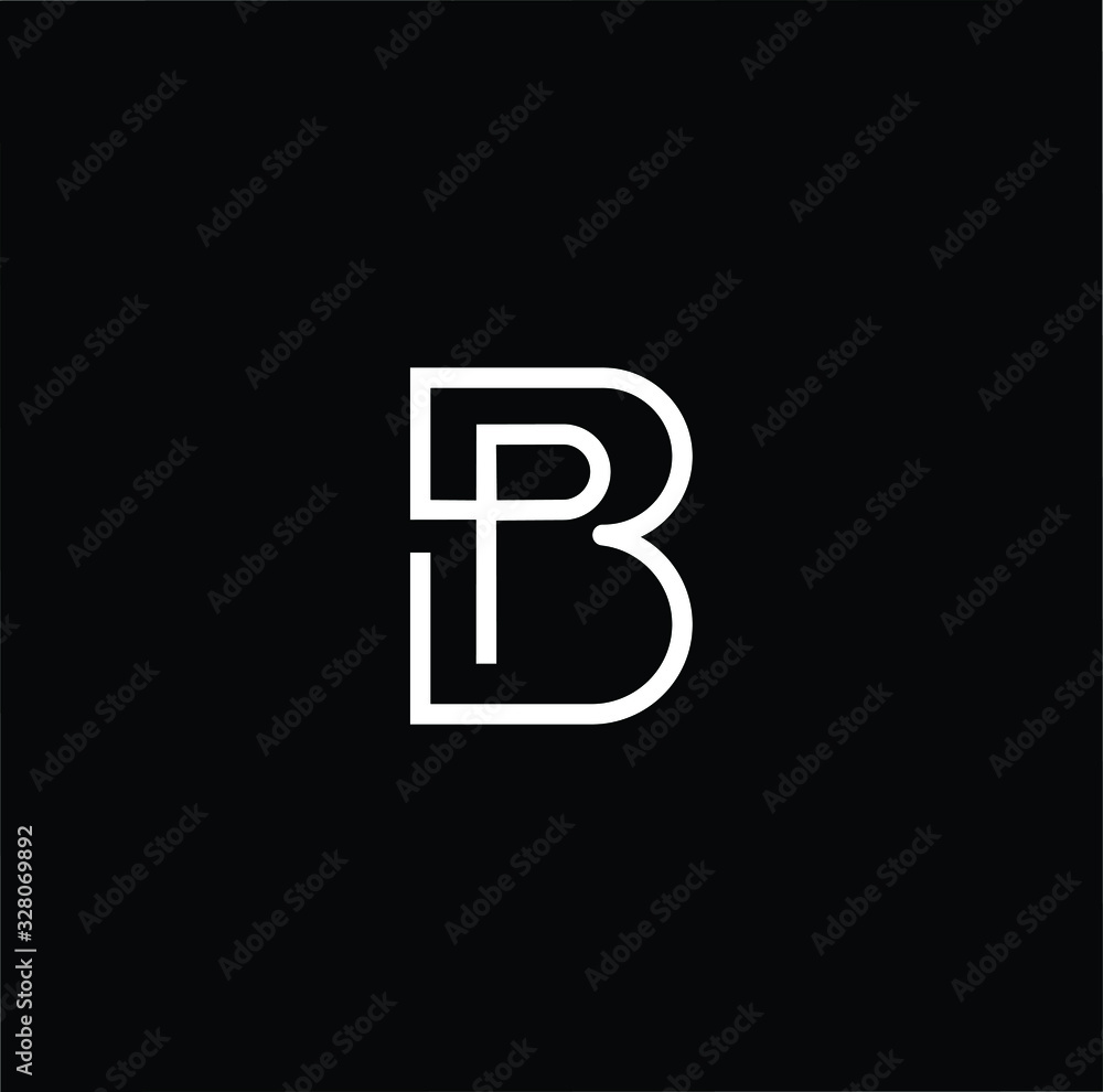 Initial based modern and minimal Logo. BP PB letter trendy fonts ...