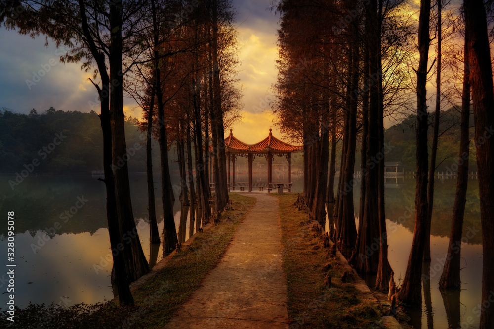 Mount Xiqiao, Foshan, Guangdong, China. The mountain is an important ...