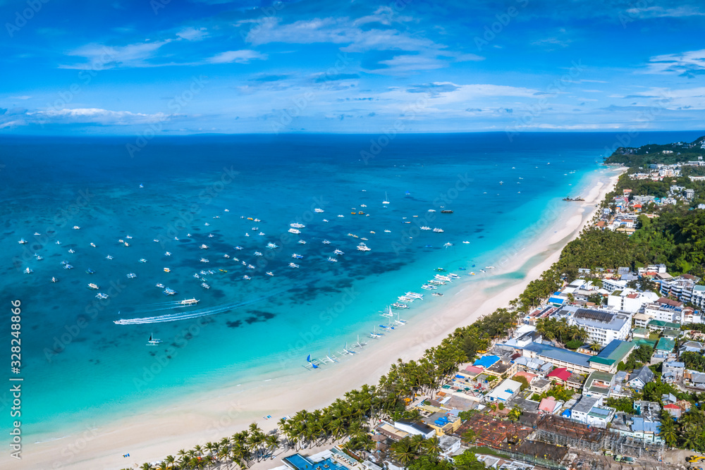 Coastal Resort Scenery of Boracay Island, Philippines, a Tourism ...