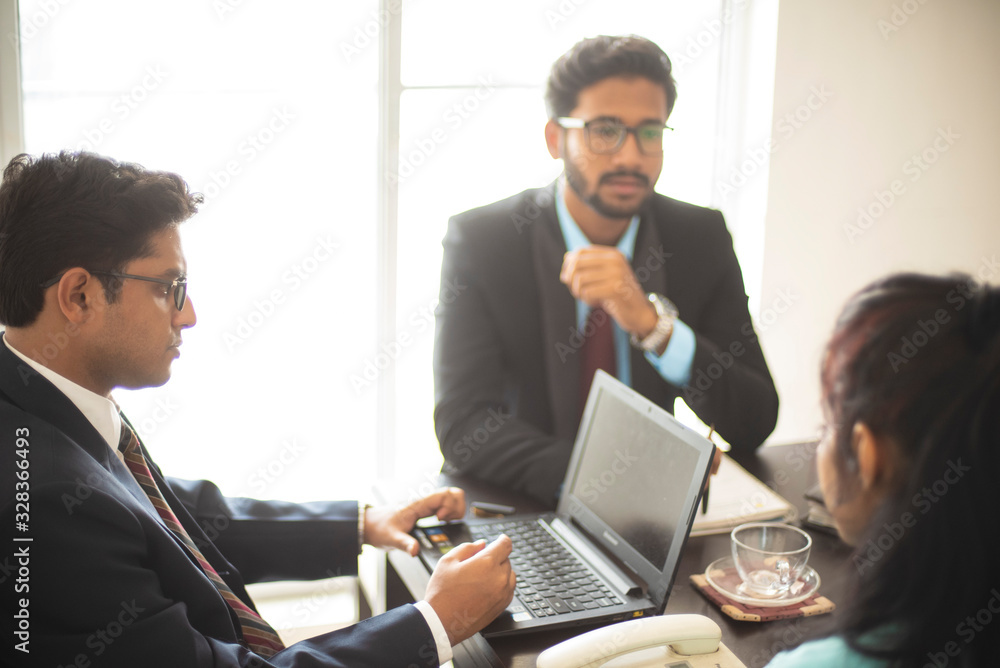 Corporate interview of a young and energetic female applicant in Indian ...