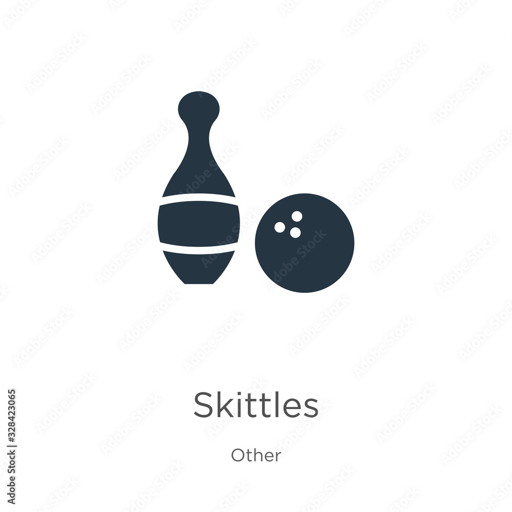 Skittles icon vector. Trendy flat skittles icon from other collection ...