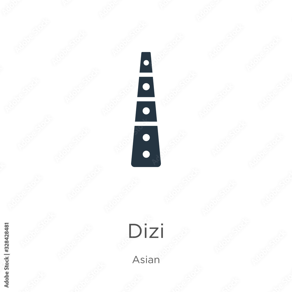 Dizi icon vector. Trendy flat dizi icon from asian collection isolated ...