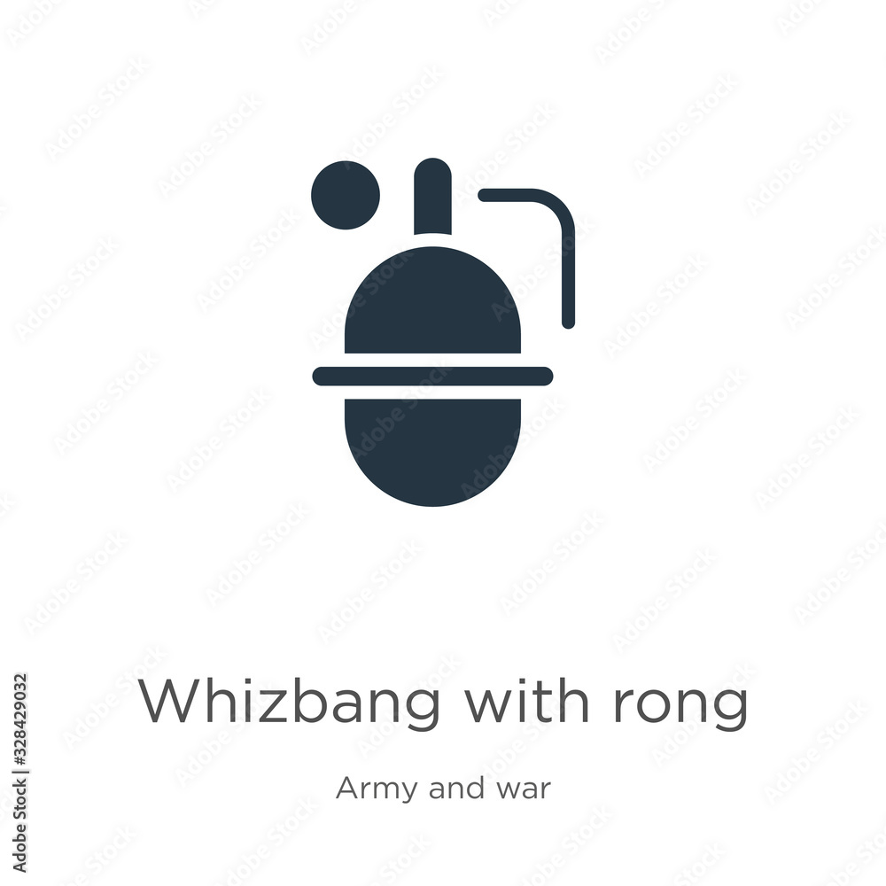 Whizbang with rong icon vector. Trendy flat whizbang with rong icon ...