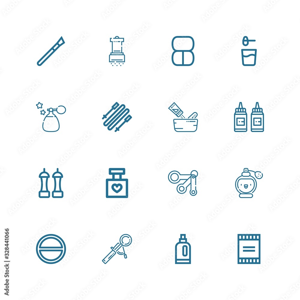 Editable 16 powder icons for web and mobile Stock Vector | Adobe Stock