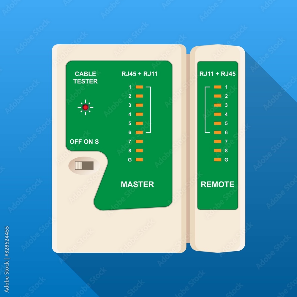 LAN network cable tester equipment device measure connect conductive ...