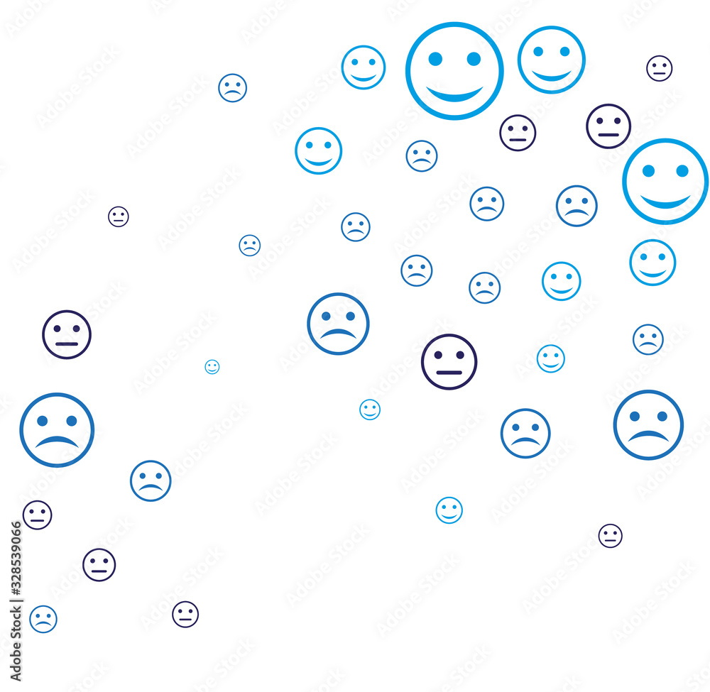 Emoticon seamless pattern. Emotions cartoon emojis background. Funny ...