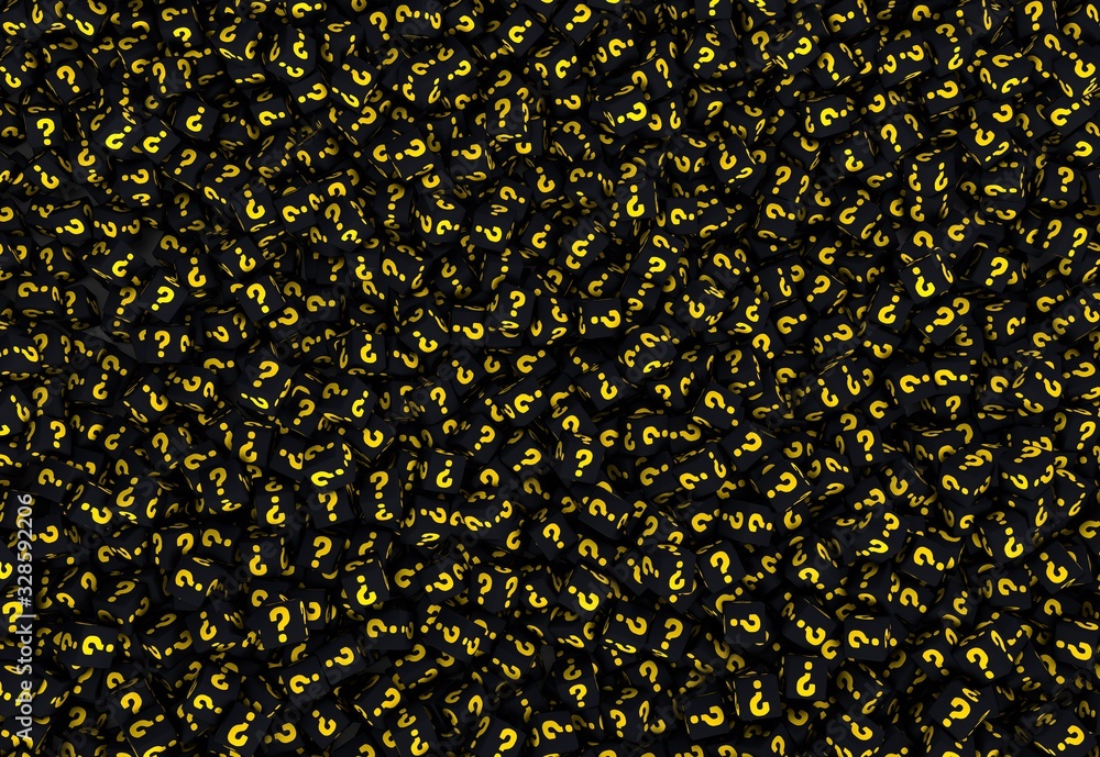 Question Mark, 3D Scene, Istanbul, TURKEY - 2020 Stock Photo | Adobe Stock