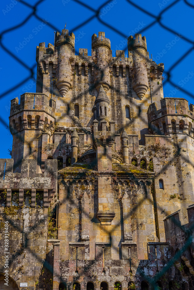 Foto de Stock Butron Castle is one of the most impressive and beautiful ...