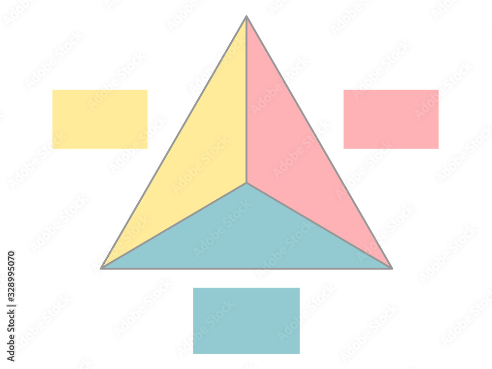 triangular pyramid of power balance Stock Vector | Adobe Stock