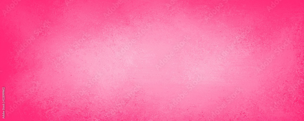 Pink background with hot pink grunge texture on borders in old vintage ...