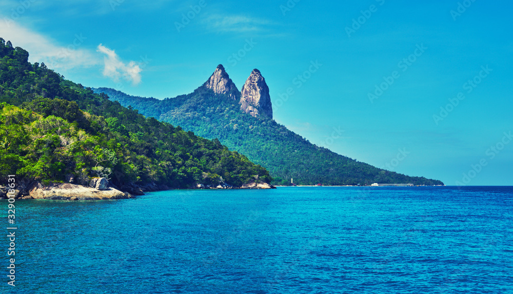 Tioman tropical island in Malaysia. South China sea. Southeast Asia ...