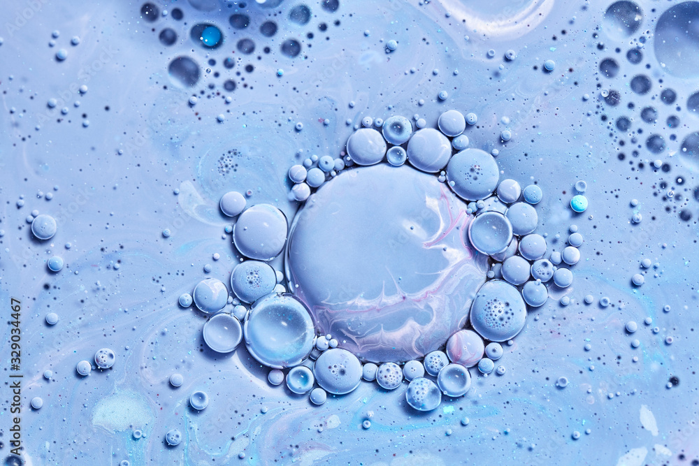 Colourful acrylic bubbles.Abstract ink design template mixed texture ...