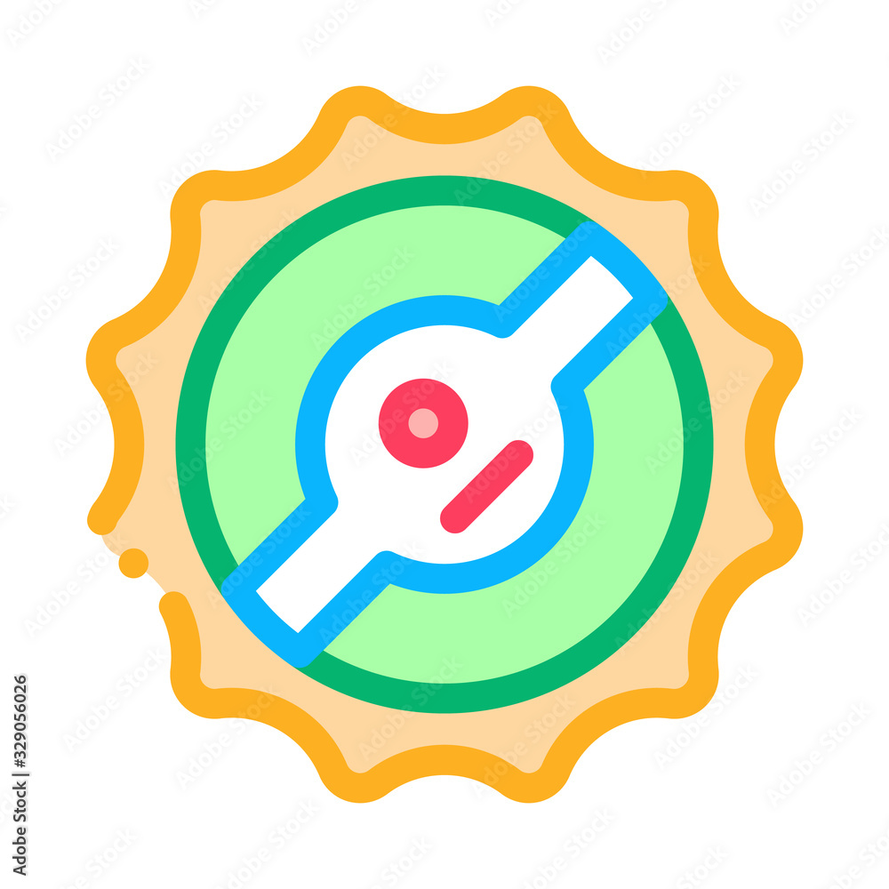 Non-gmo Cross Out Icon Vector. Outline Non-gmo Cross Out Sign. Color ...
