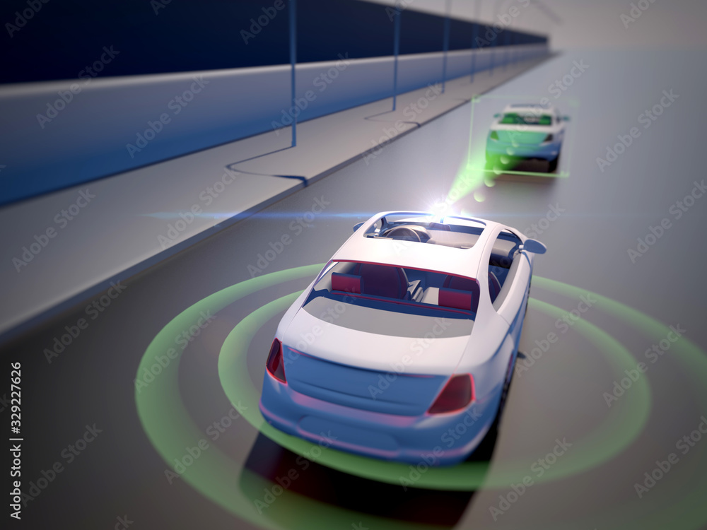 Driverless self driving, autonomous vehicle, autopilot vehicle with ...