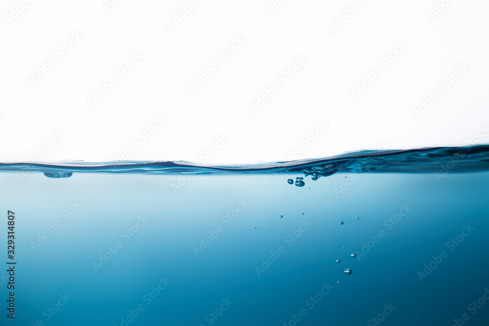 Beautiful water waves Splashed water wave in clean blue water Stock ...