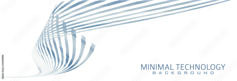 Simple tech background with curved shape. Minimal vector pattern Stock ...