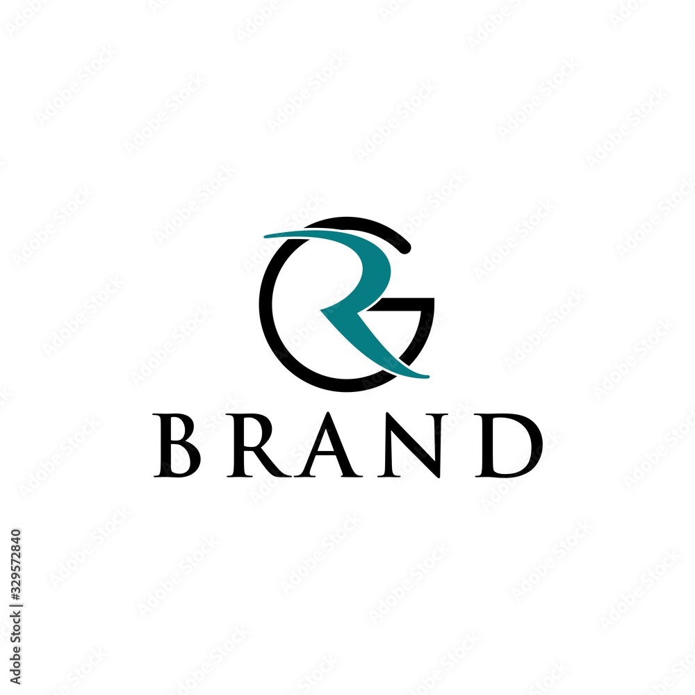 letter R and G logo design concept vector Stock Vector | Adobe Stock
