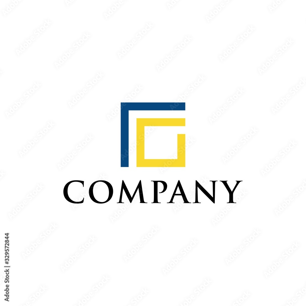 letter R and G logo design concept vector Stock Vector | Adobe Stock