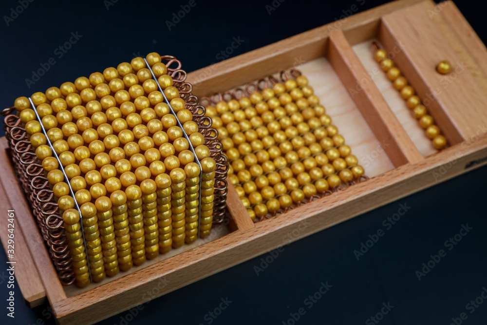 montessori golden material mathematics number decimal system number ...