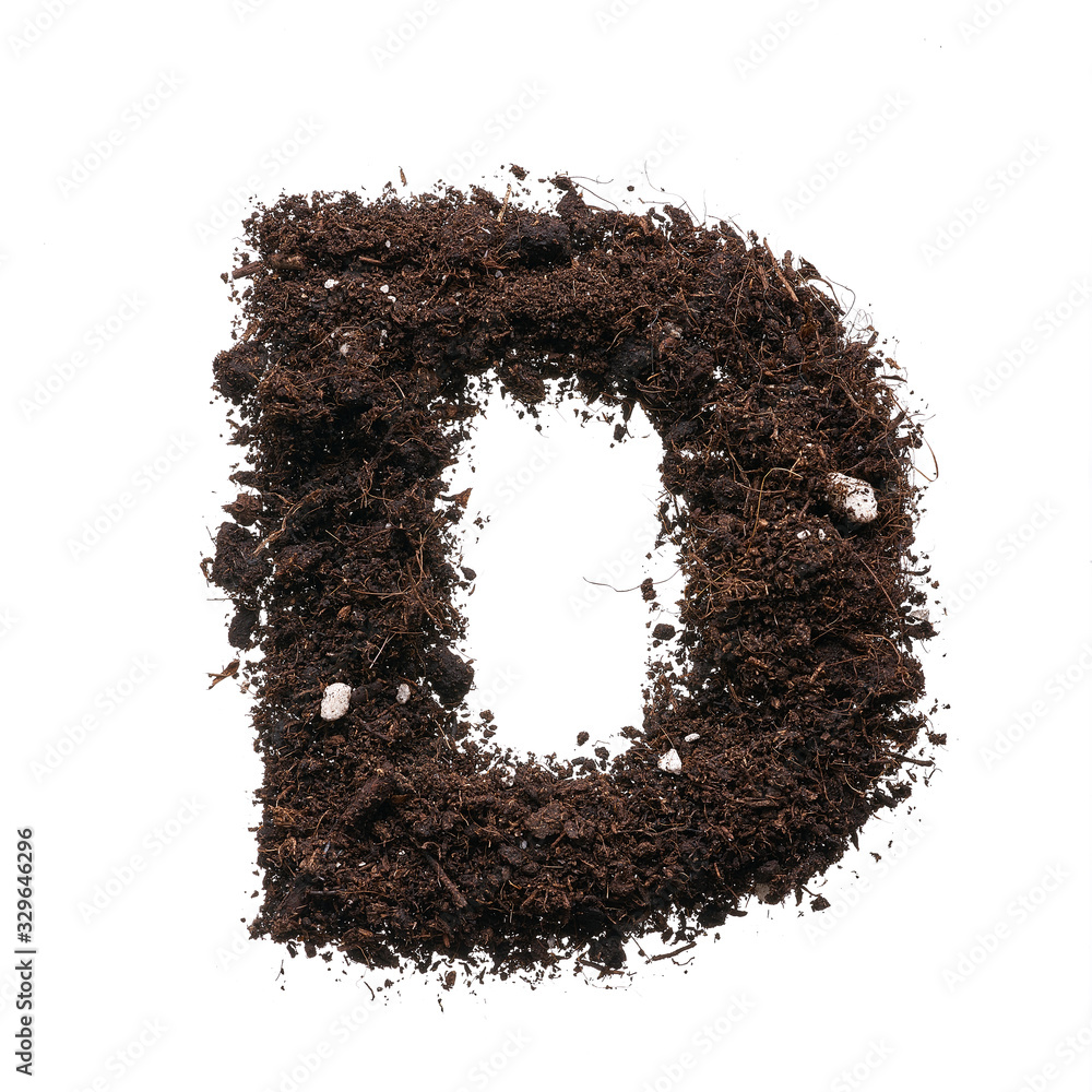 Letter of the English alphabet isolated on white background. Stencil ...