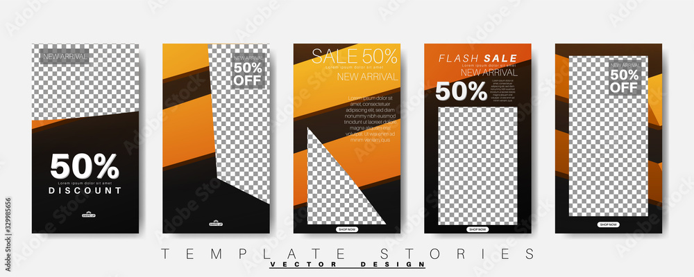 Story background template that can be edited. Vector background for ...