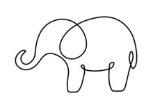 Elephant Line Art Drawing Free Stock Photo - Public Domain Pictures