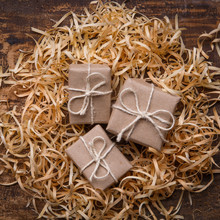Three Gifts Wrapped Detail Free Stock Photo - Public Domain Pictures