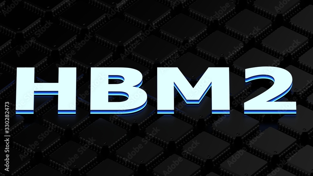 HBM2 acronym (High Bandwidth Memory v2) Stock Illustration | Adobe Stock