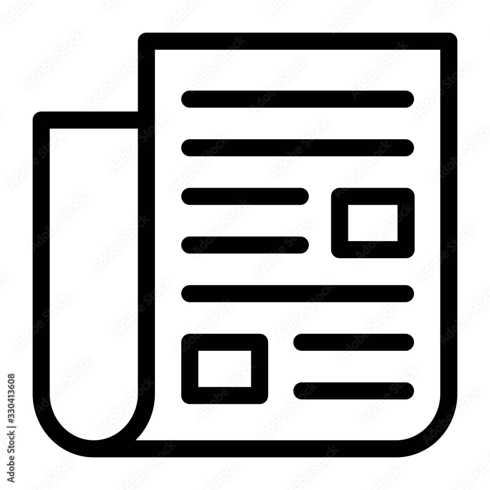 Receipt icon in line style. Bill, payment receipt, invoice symbols ...