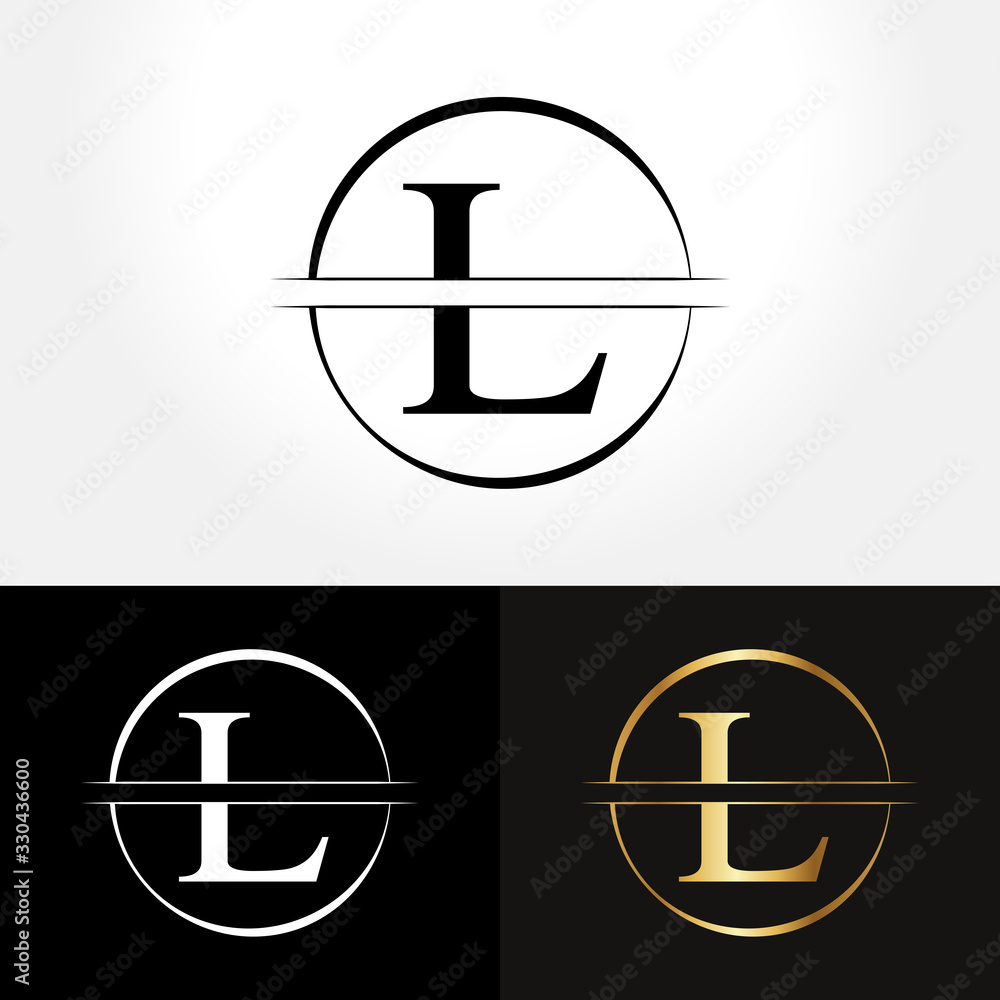 Initial Circle Letter L Logo Design Business Vector Template. Creative ...