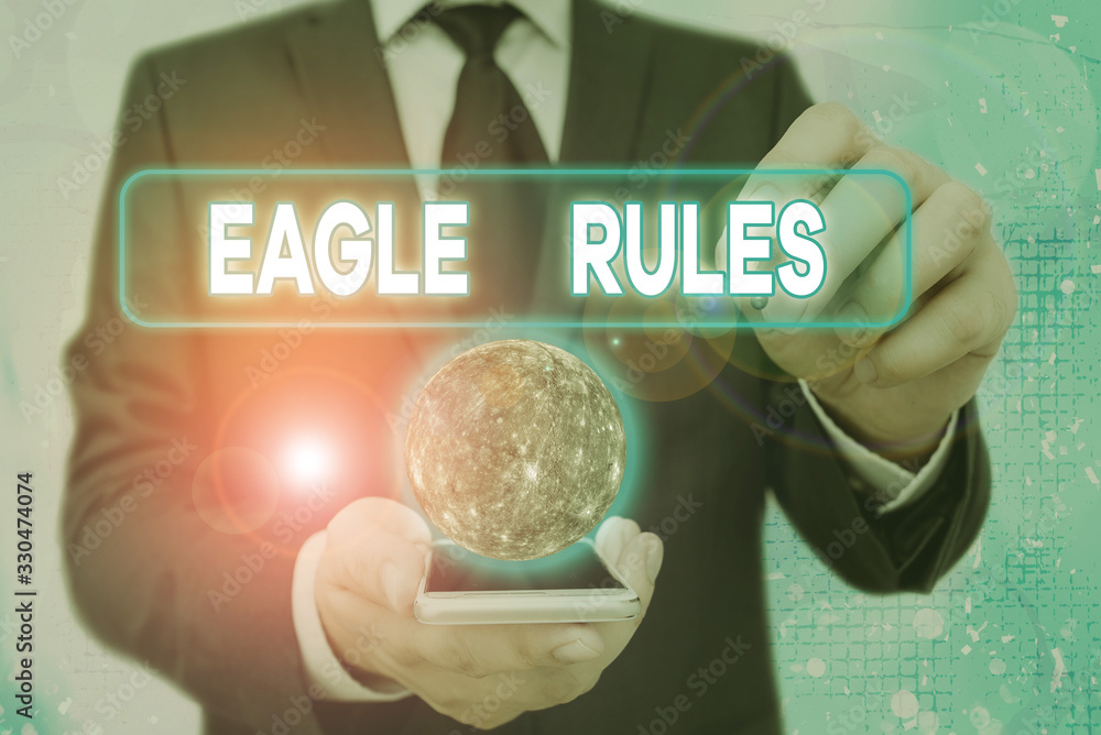 Handwriting text Eagle Rules. Conceptual photo a huge set of design ...