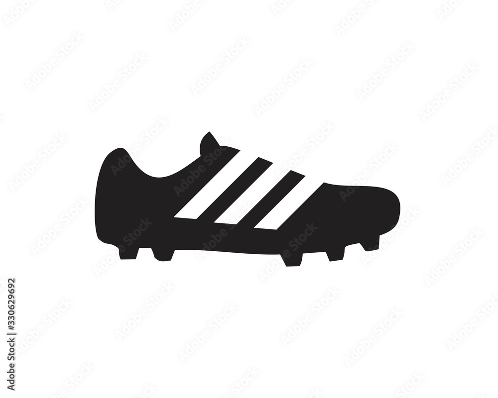เวกเตอร์ Stock Football Boots icon template black color editable ...