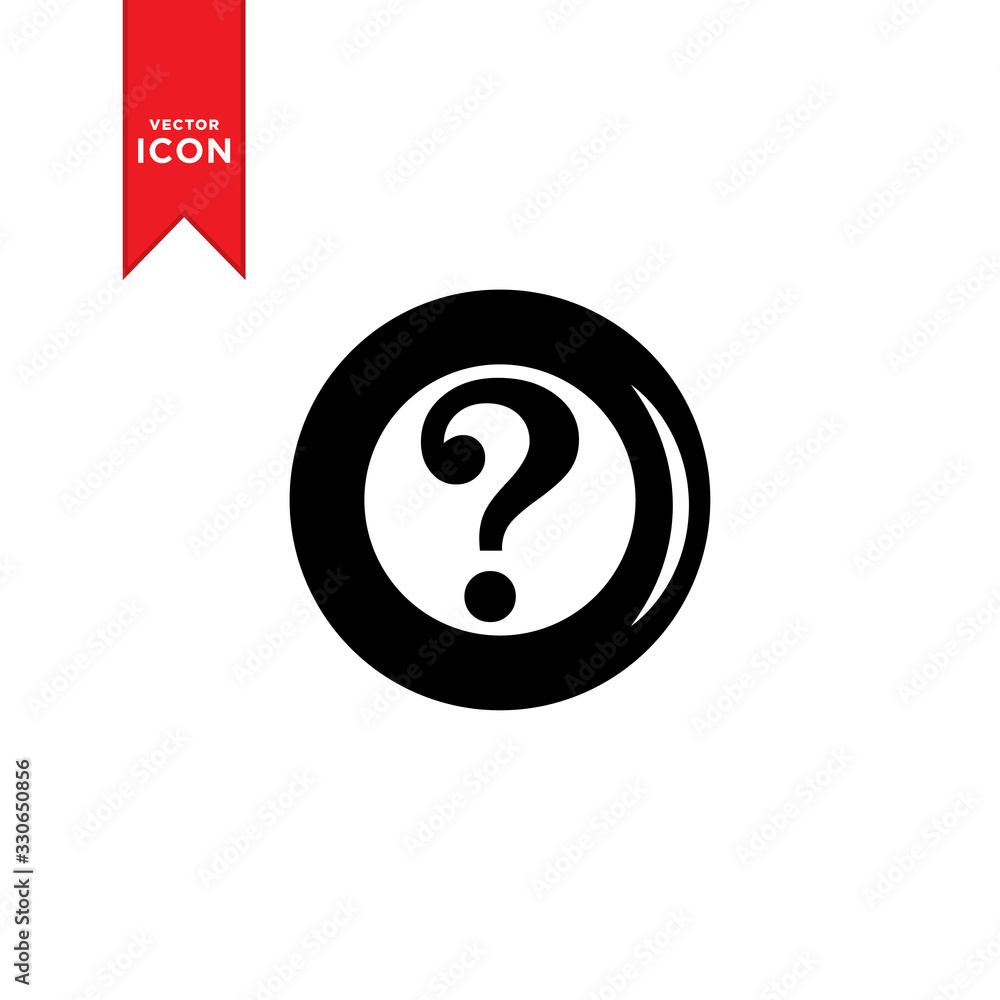 Question mark icon vector. Modern flat design style on white background ...