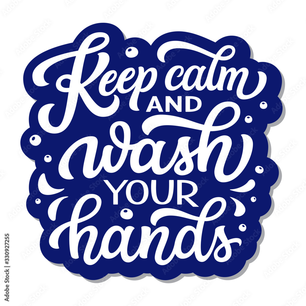 Keep calm and wash your hands Stock Vector | Adobe Stock