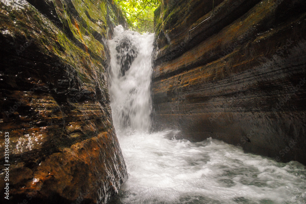 Curug Putri Waterfall Stock Photo | Adobe Stock