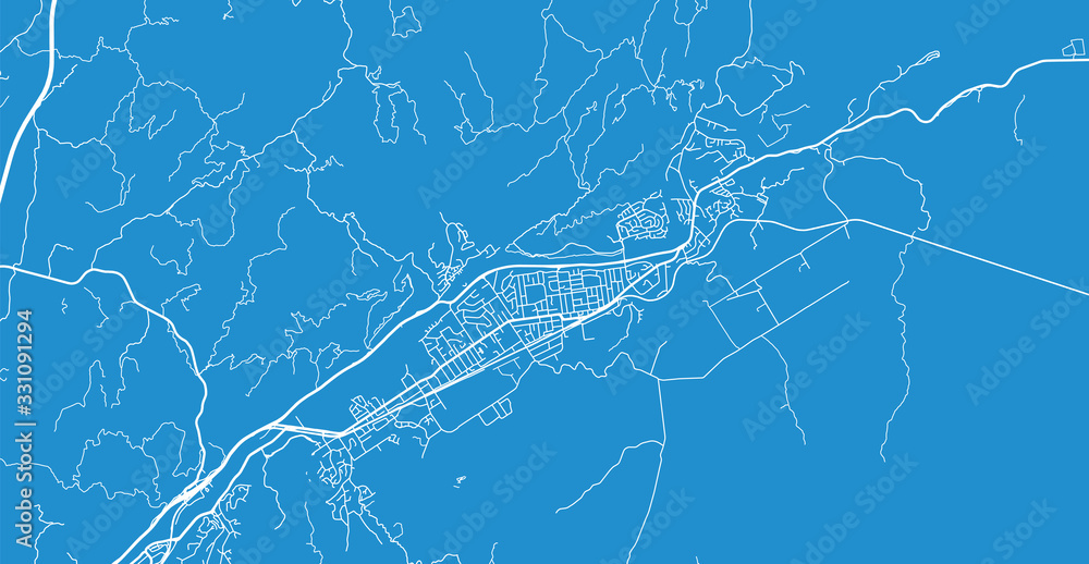 Urban vector city map of Upper Hutt, New Zealand Stock Vector | Adobe Stock
