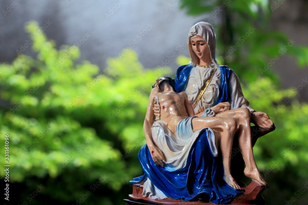 Statue of Pieta, Mother Mary and Jesus Stock Photo | Adobe Stock
