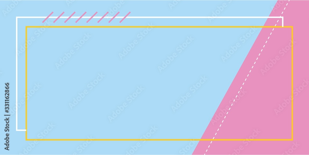 Fun background with rectangle shape vector Stock Vector | Adobe Stock