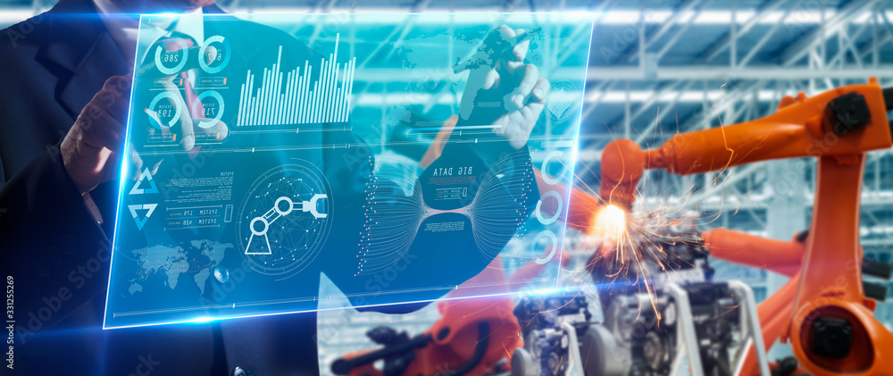 Foto Machine learning,AI,Artificial Intelligence,Big data,deep learning,Industry 4th and iot ...