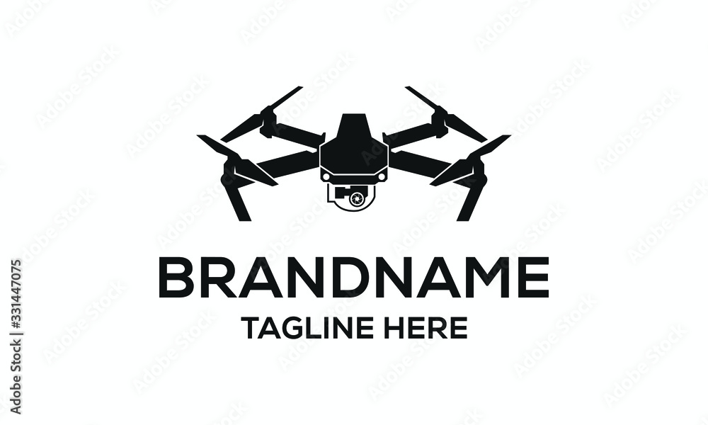 Drone Vector Logo Design Inspirations Stock Vector | Adobe Stock