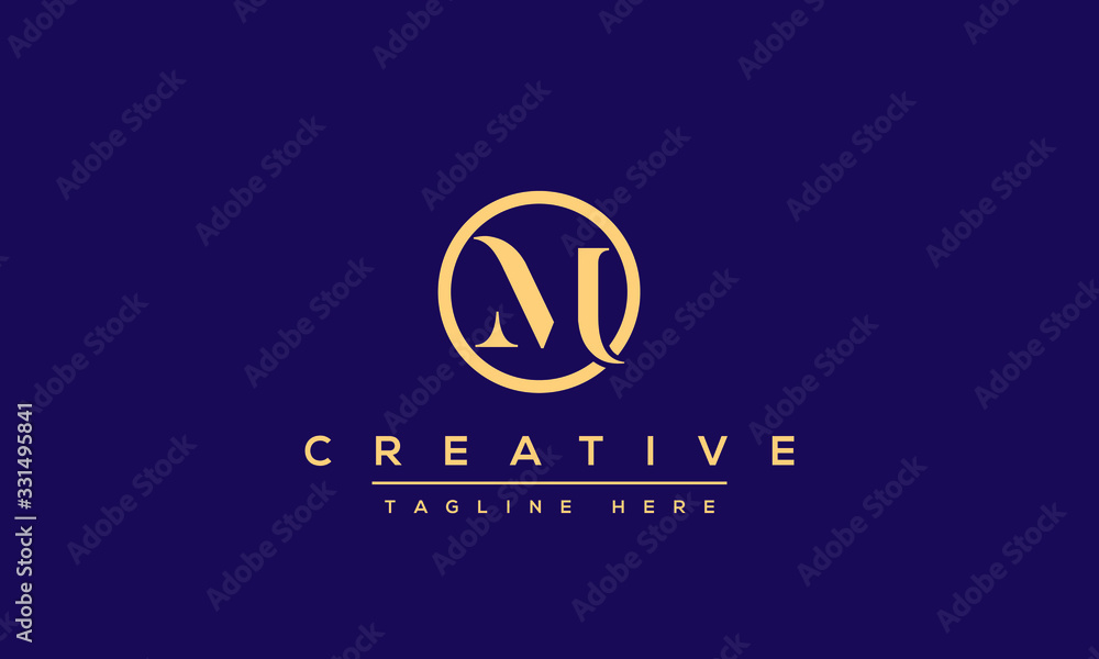 Unique modern creative elegant Letter M logo design or MM initials ...