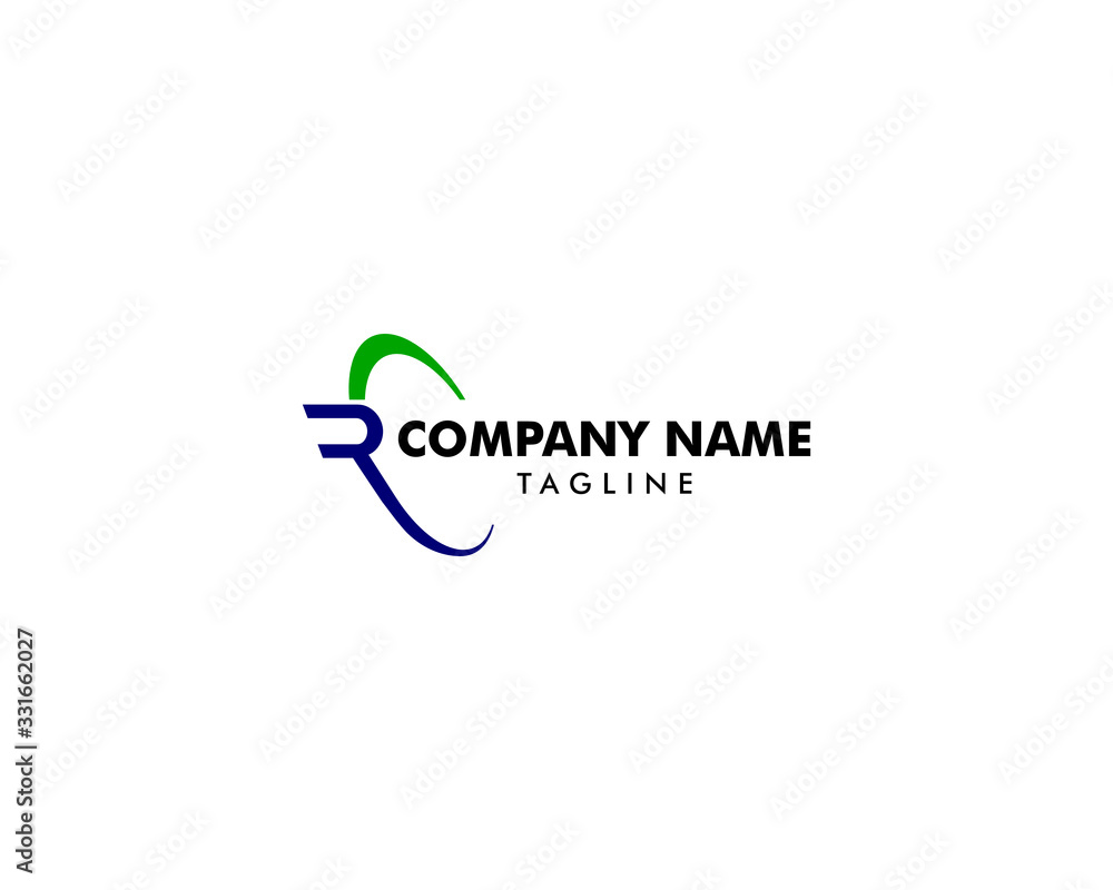 Letter R logo symbol with swoosh designs Stock Vector | Adobe Stock