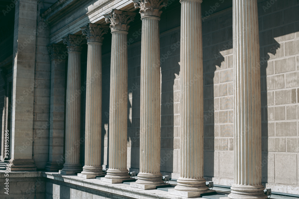 Old Greek and Roman style building with columns Stock Photo | Adobe Stock