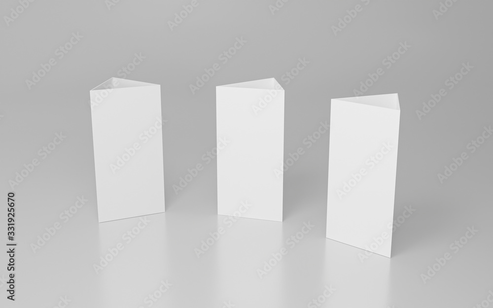 Promotional table talker isolated on white background, mockup template ...