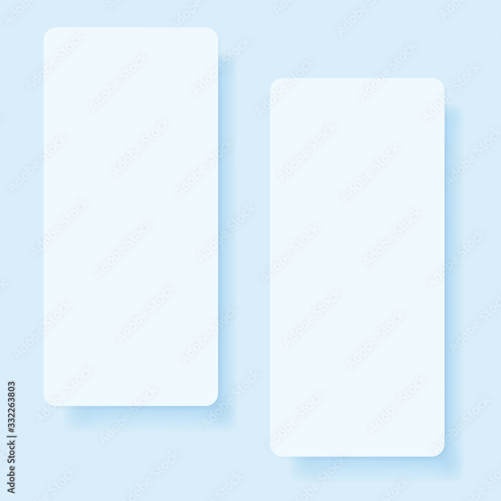 Neomorphic skeuomorphic ui user interface design - mobile app layout ...