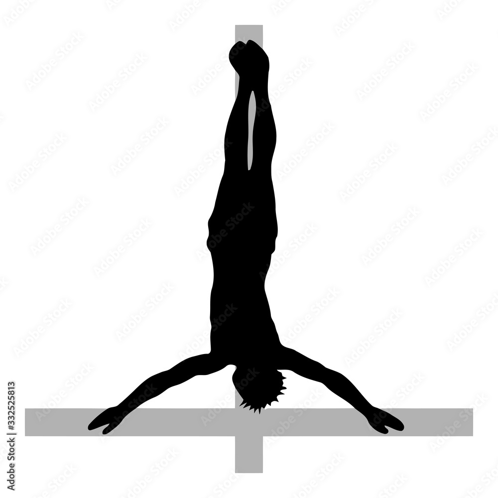 Upside Down Crucifixion of Jesus Clipart Stock Vector | Adobe Stock